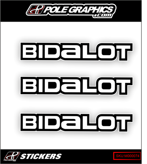 STICKER BIDALOT - Pole Graphics Motorsports | kits adhesivos Moto